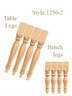 29"Table Legs & 18" Bench Legs | eBay