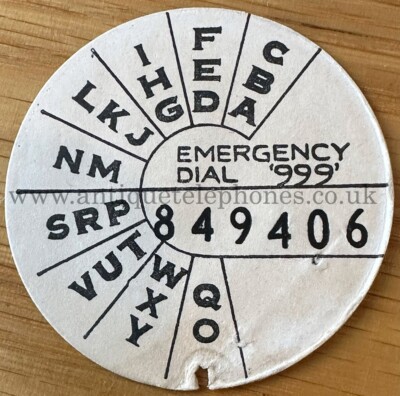 Telephone Dial Label for sale | eBay