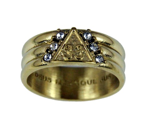 T137 Scottish Rite 33 Degree Stainless Steel Ring 33rd Thirty Third ...