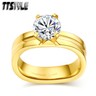 8mm Bold Comfort Fit Textured Band Ring Stainless Steel 14K Yellow Gold ...