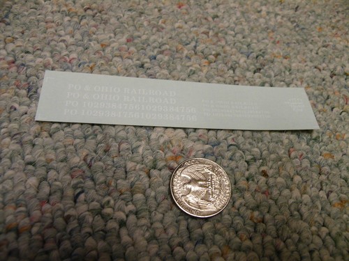 Herald King decals HO PO and Ohio Railroad white XX332 | eBay