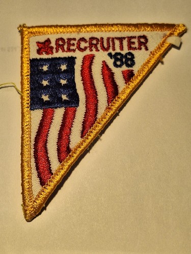BSA, Vintage Scout Recruiter Patch, 1988 US Flag styling | eBay