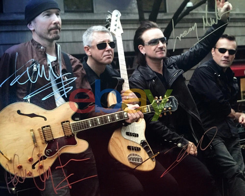 U2 Autographed Signed 8x10 Photo Bono The Edge REPRINT RARE | eBay