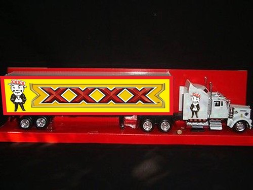 Fourex XXXX Man Bar Pool Room Custom Beer Kenworth W900 Truck 1/43 ...