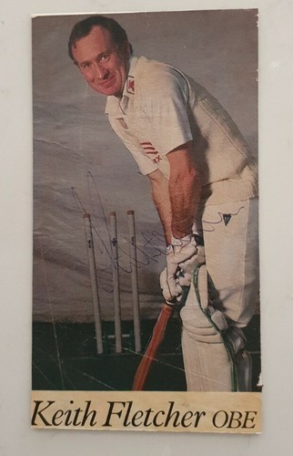 KEITH FLETCHER RARE SIGNED MAGAZINE PICTURE LAID ON CARD ENGLAND ...