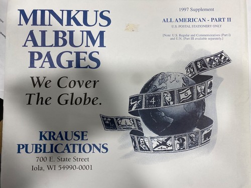 Minkus Album Pages- 1997 Supplement, All American- Part II Stationery ...