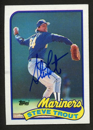 Steve Trout #54 signed autograph auto 1989 Topps Baseball Trading Card ...