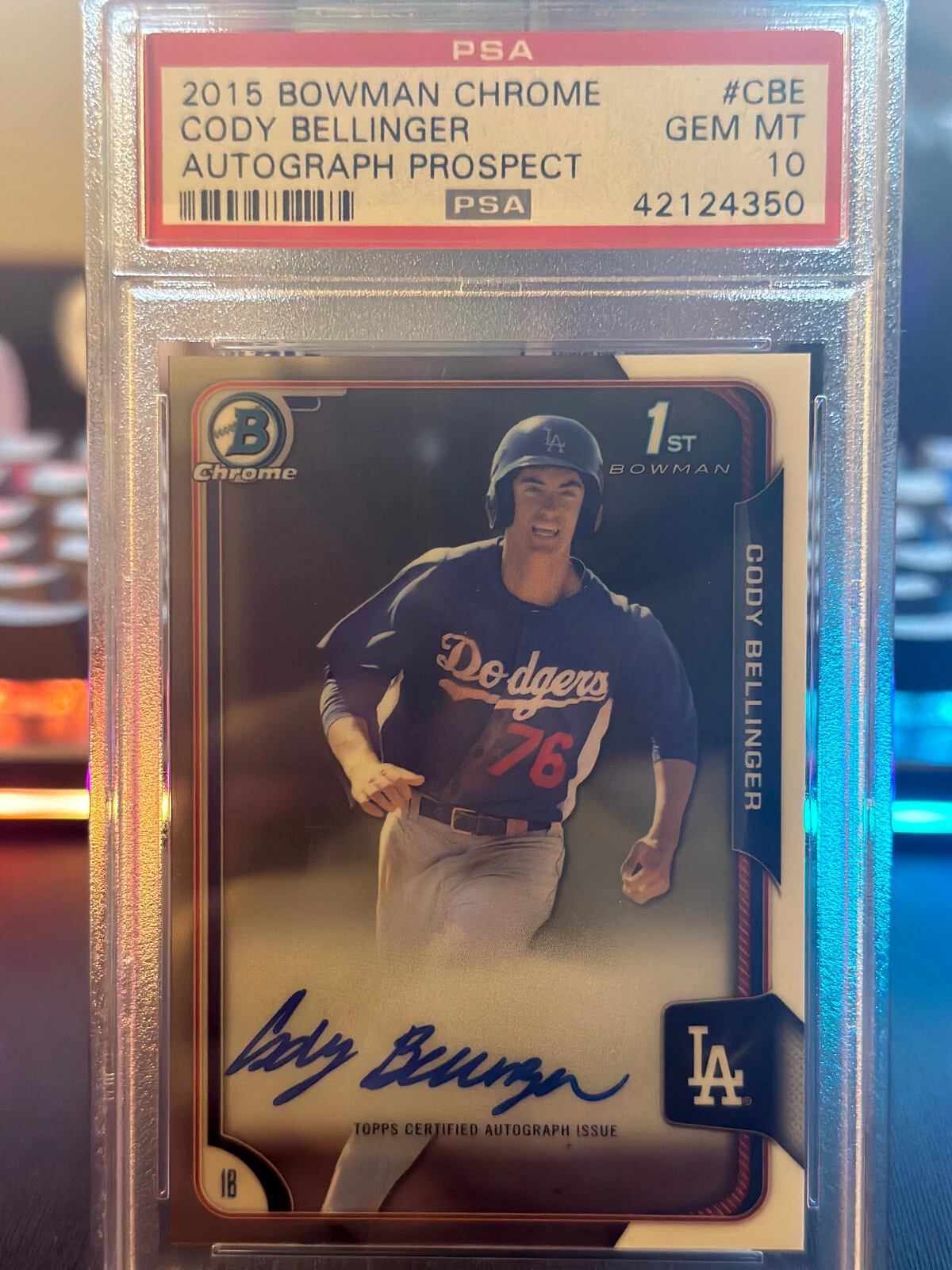 Cody Bellinger 2015 Bowman Chrome #BCAP-CBE Prospect Auto (1st) Price ...