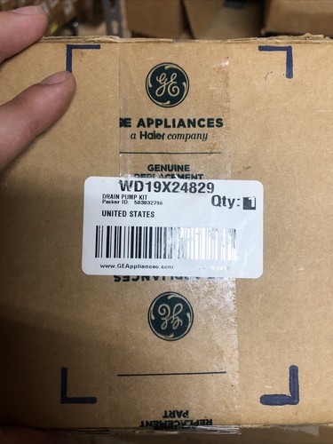 GE Dishwasher DRAIN PUMP WD19X24394 WD19X24829 GENUINE OEM Pump Only ...