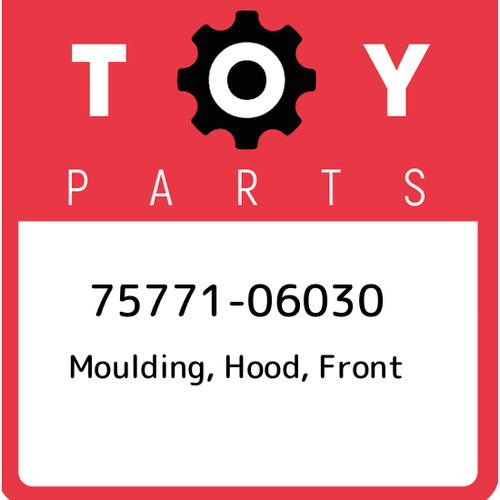 75771-06030 Toyota Moulding, hood, front 7577106030, New Genuine OEM ...