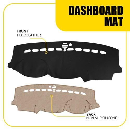 Leather Dash Mat Dashboard Cover Dashmat Pad For Jeep Grand Cherokee ...