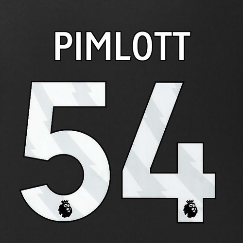 2025 2026 BURNLEY PIMLOTT 54 OFFICIAL WHITE 3RD PLAYER SIZE NAMESET | eBay