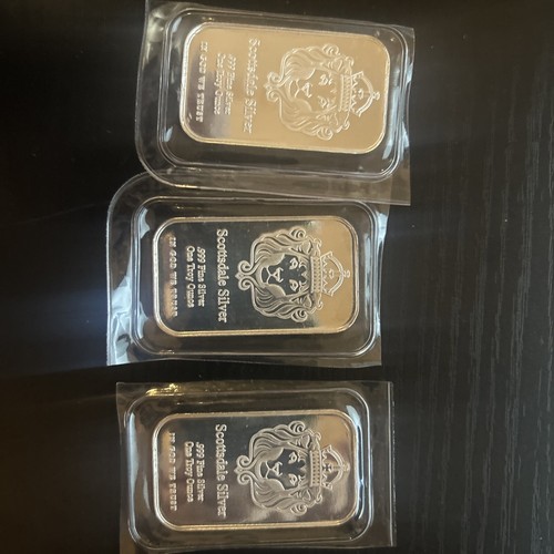 3 X 1oz Silver Bar- Scottsdale. 3 Silver Bars 1oz Each | eBay