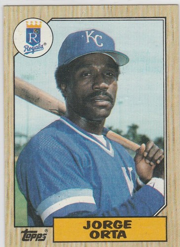 1987 topps #738 Jorge Orta ROYALS | eBay