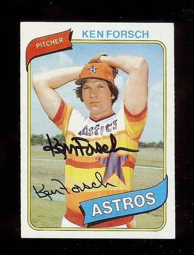 KEN FORSCH Houston Astros 1980 Topps SIGNED AUTOGRAPH Baseball Card ...