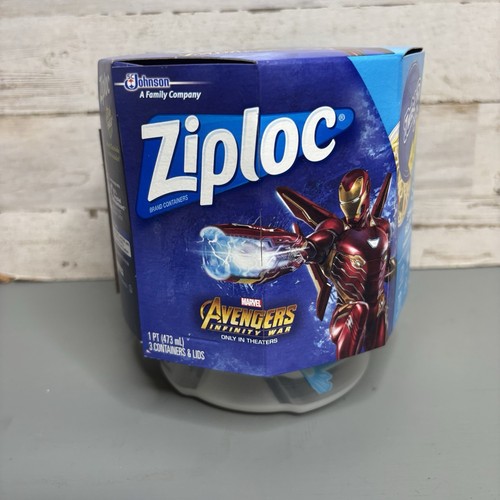 Avengers Infinity Wars 3 Pack Ziplock Twist N Loc Small Round ...