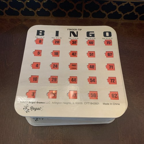 Regal Bingo Bulk Bingo Cards with Sliding Windows - Reusable Large ...