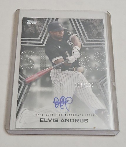 2023 Topps Series 2 Elvis Andrus Baseball Stars Black Auto Card /199 ...