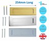 Letter Plate External Satin Stainless Steel Finish Sprung Flap Post ...