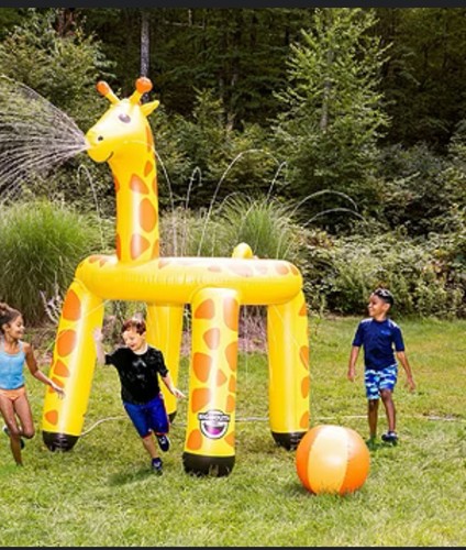BigMouth Giant Giraffe Sprinkler –6ft Inflatable Water Toy for Kids ...