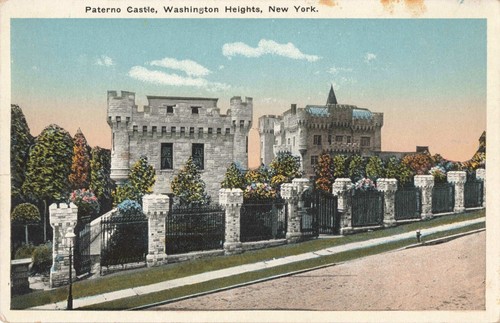 Postcard Paterno Castle Washington Heights New York City NY | eBay