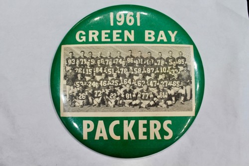 Green Bay Packers Large Asco 6 Inch Pin 1961 Champion Team Picture ...