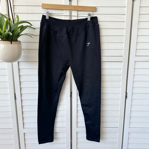 Gymshark Sweat Seamless Leggings Black Athletic Gym Workout Pants Women ...