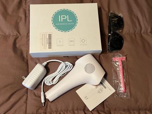 IPL Hair Removal Device w/ 5 Stage Strength and Contact Sensor 500000 ...