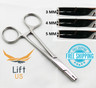 Surface Anchor 5.5" 1.2mm hole Thin Micro Dermal Steel Forceps Piercing ...