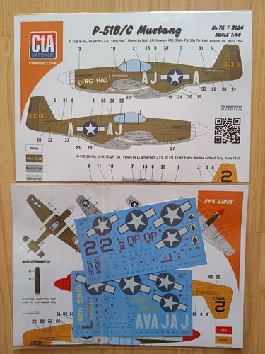 CTA Decal #075 1/48 P-51B/C Mustang | eBay