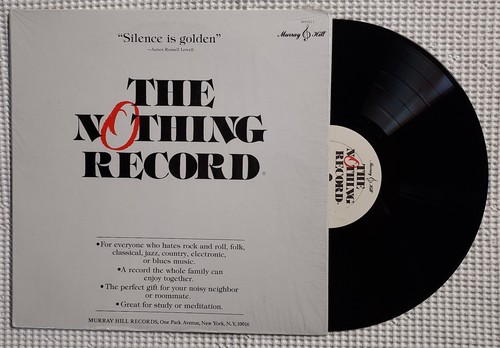 THE NOTHING RECORD Orig '76 MURRAY HILL Blank Vinyl LP Rare Production ...