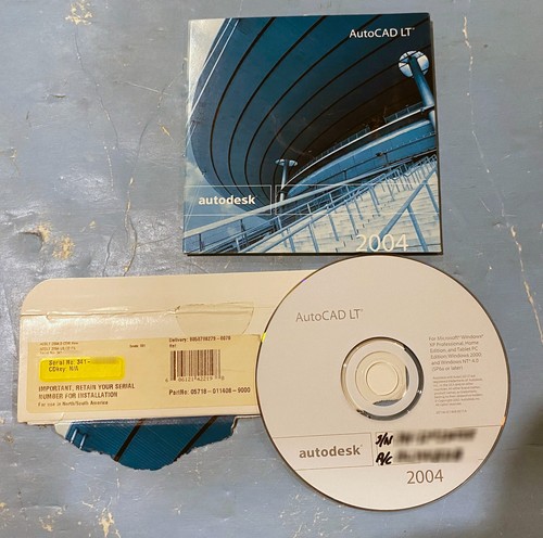 Autodesk/AutoCAD LT 2004 Software 1 CD w/Serial # | eBay