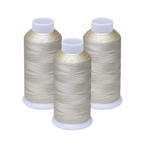 60WT Bobbin Fill Thread Warm Grey 399 Machine Embroidery Thread Spool ...