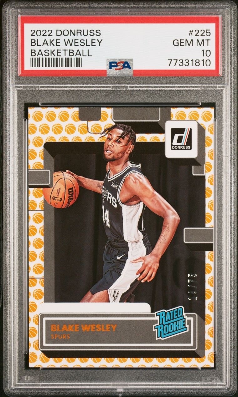 Blake Wesley 2022 Donruss #225 Basketball /75 PSA 10 Price Guide ...