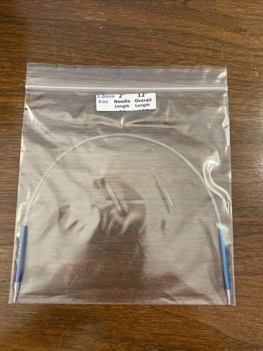 Signature Needle Arts Size 3.00mm Fixed Circ 2” X 12” Stiletto/Blunt ...