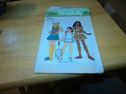 Simplicity 9951 Girl’s Tennis or Mini Dress Sewing Pattern size 7 | eBay