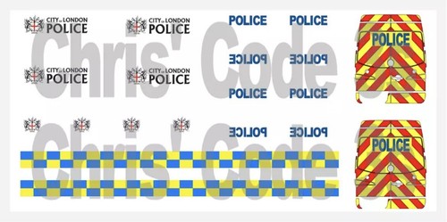 Code 3 Adhesive Vinyl Decal 1/43 1/50 Mercedes Sprinter - City Of ...