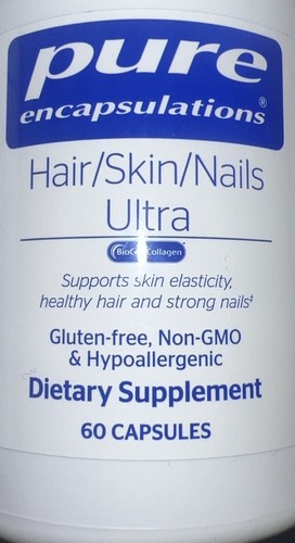 Pure Encapsulations Hair/Skin/Nails Ultra 60 Capsule Exp 07/2025 ...