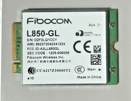 284DC Dell DW5820e Fibocom L850-GL LTE/WCDMA 4G WWAN CELLULAR Card ...