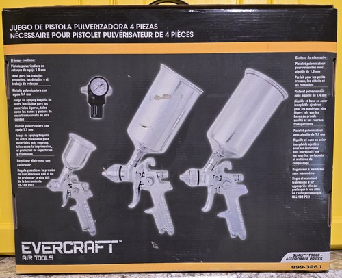 Evercraft - 4 Piece Spray Gun Kit - 899-3261 - Air Tools - Brand New | eBay