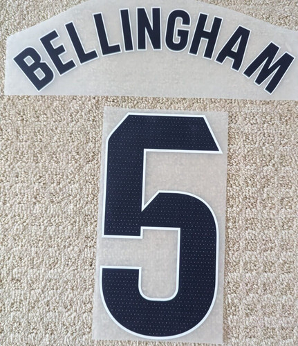 Real Madrid Bellingham La Liga Number and Name Printing Set - Navy | eBay