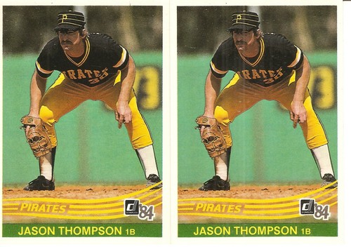 2 CARD 1984 DONRUSS JASON THOMPSON BASEBALL CARD LOT #64 | eBay