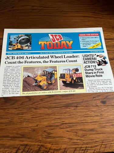 JCB Today Paper Vol4 No.2 Brochure AMIL22 | eBay