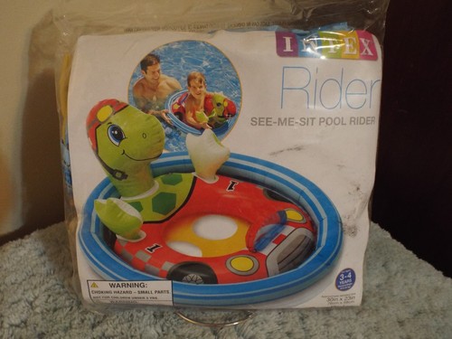 Intex Rider See Me Sit Pool Rider Turtle Car Racer | eBay