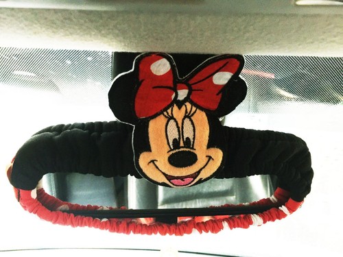 Minnie Mouse Disney Car SUV Van Accessory #Red : Rear View Mirror Cover ...