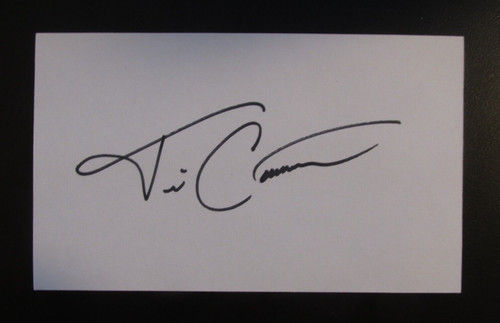 TIM CORCORAN SIGNED AUTOGRAPH 3X5 INDEX CARD MLB 2005-07 TAMPA BAY ...