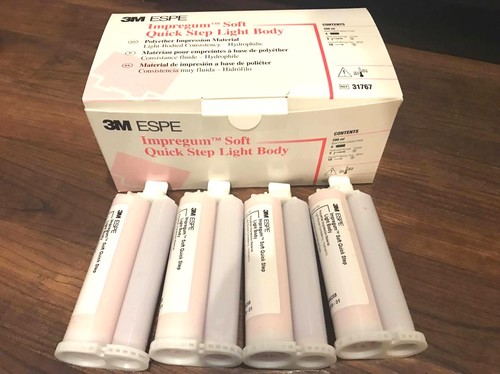 3M ESPE Impregum Soft Quick Step Light Body 4 Cartridges Tips Dental ...
