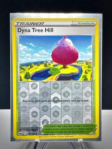 Pokémon TCG Dyna Tree Hill Chilling Reign 135/198 Reverse Holo Uncommon ...