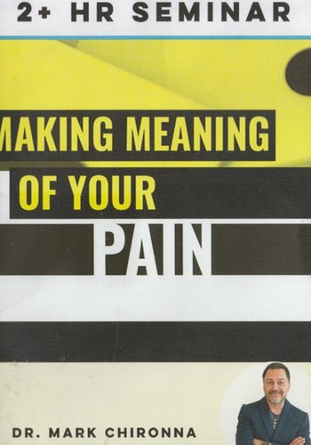 Making Sense of Pain By Dr. Mark DVD VIDEO SEMINAR emotional healing ...