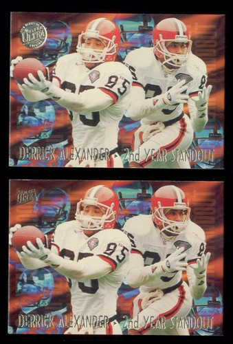 1995 Ultra DERRICK ALEXANDER Browns 2nd Year Insert Card + Gold ...